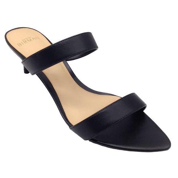 Alexandre Birman | Shoes | Alexandre Birman Black Double Strap Leather ...